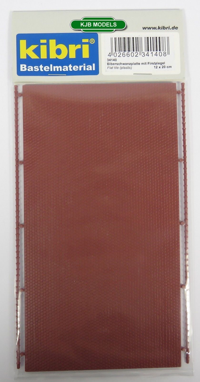 BNIB OO HO GAUGE KIBRI 34140 FLAT TILE ROOFING PLASTIC SHEET 12cm x ...