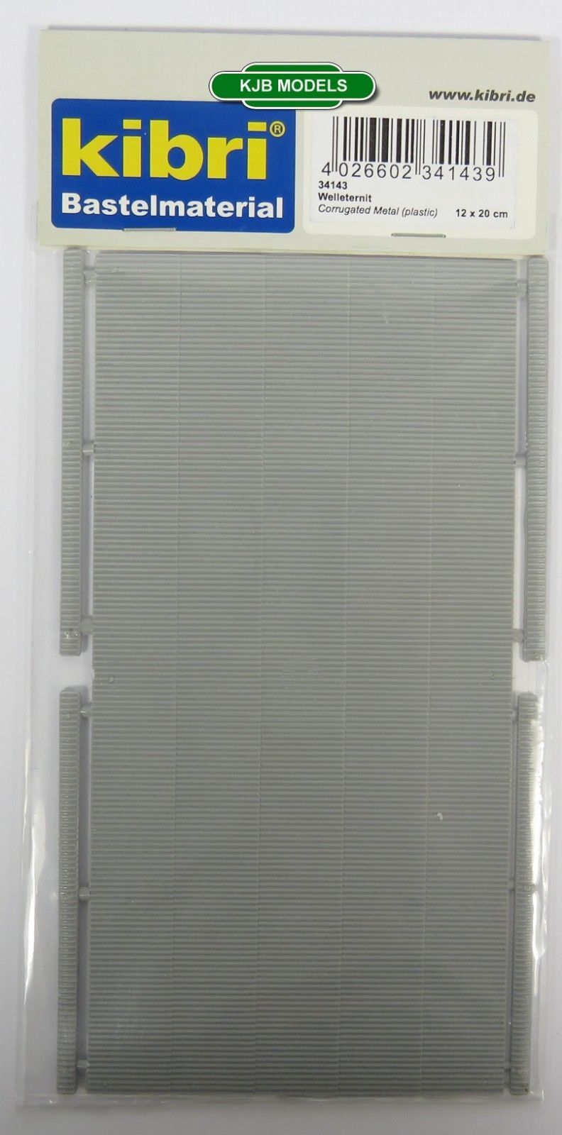 BNIB OO HO GAUGE KIBRI 34143 CORRUGATED ROOF / WALLING PLASTIC SHEET ...